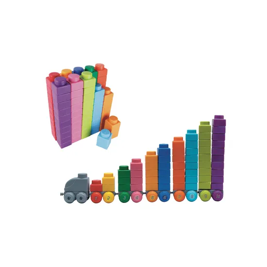 Teachables Soft Blocks Train Set & 100 Bonus Blocks