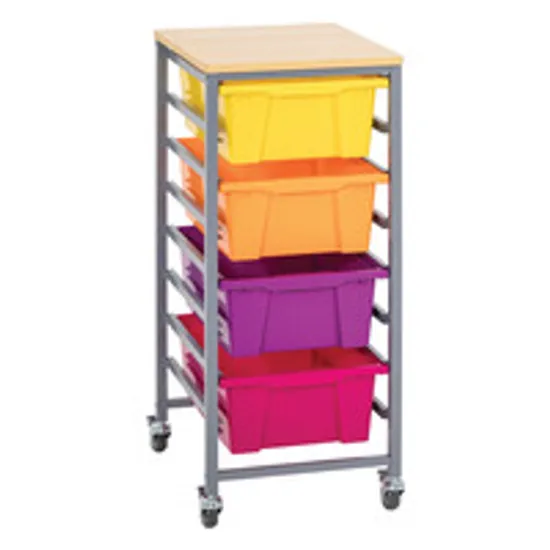 Single Tote Tray Trolley Kit Sunrise