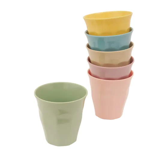 Pastel Melamine Tumblers – Pack of 6