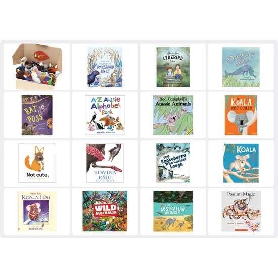 Australian Animal Storybook & Finger Puppet Pack