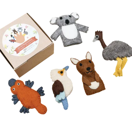 Australian Animals A - Finger Puppet Set