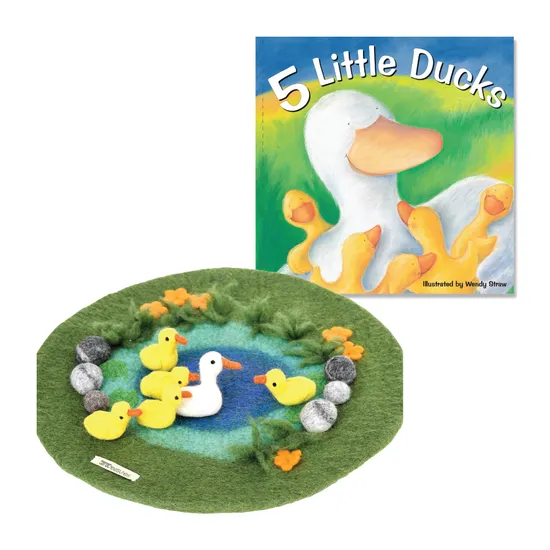 Five Little Ducks Book & Playscene Kit