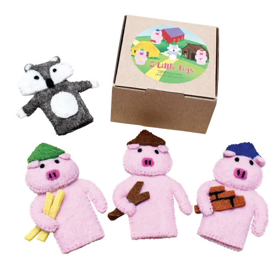 The Three Little Pigs Puppet Set