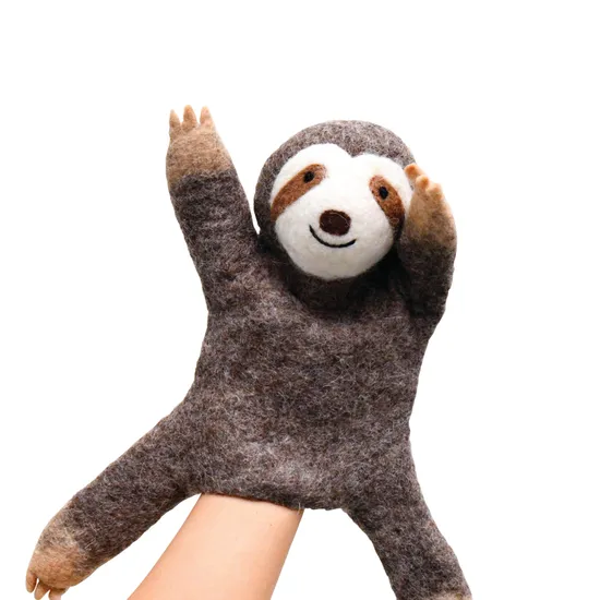 Felt Hand Puppet Sloth