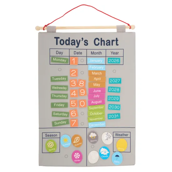 Todays Felt Wall Chart