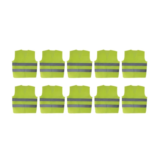 High-Vis Child Safety Vest - Set of 10