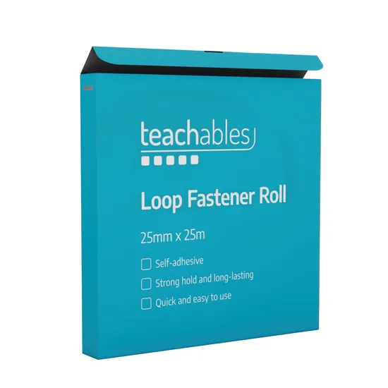 Teachables Loop Fastener Roll 25mm x 25m