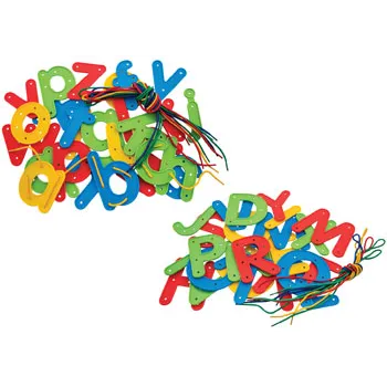 Teachables Alphabet Lacing Letters Set - Lower & Upper Case