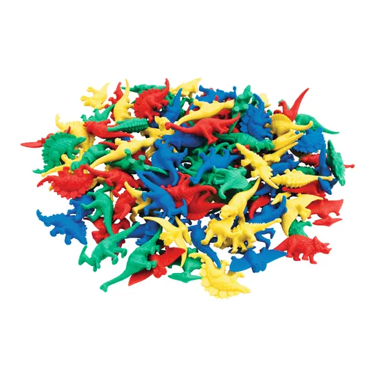 Teachables Mini Dinosaurs Counters – Set of 128 in Jar