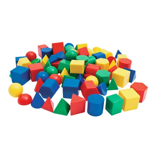 Teachables Geometric Shapes in Jar – Set of 80 Pieces