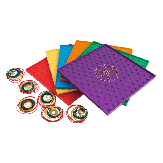 Teachables Geometric Pin Boards – Pack of 6