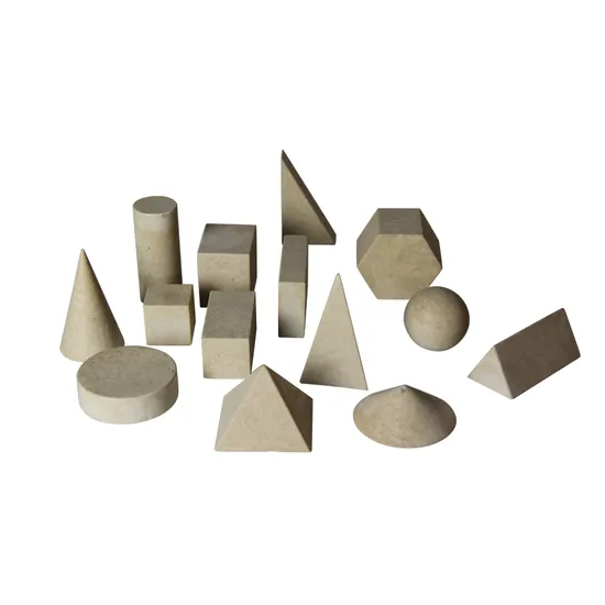 Teachables Eco-Wood Geometric Shapes Set – Wooden, Set of 14