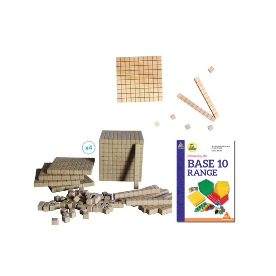 Teachables Eco-Wood Base Ten Class Kit – Complete Classroom Set