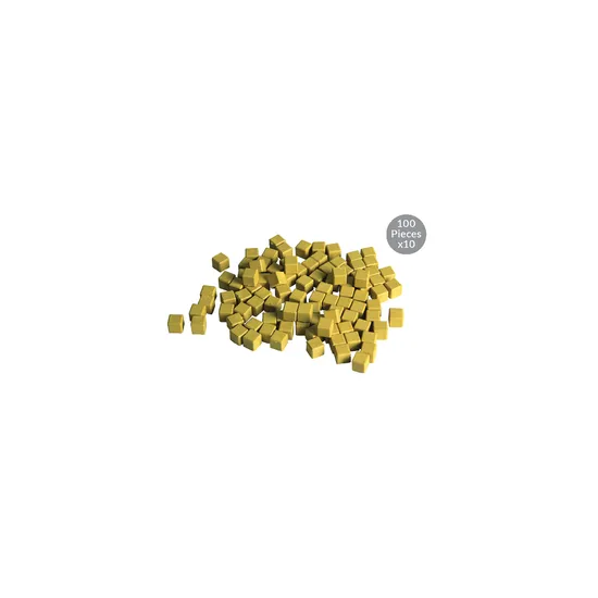 Teachables Eco-Wood Base Ten Units – Yellow, Set of 1000