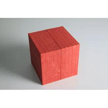 Teachables Eco-Wood Base Ten Thousand Cube – Red, Single