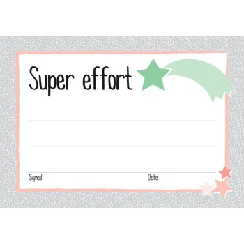 Teachables Super Effort Certificates Luxe – Pack of 20