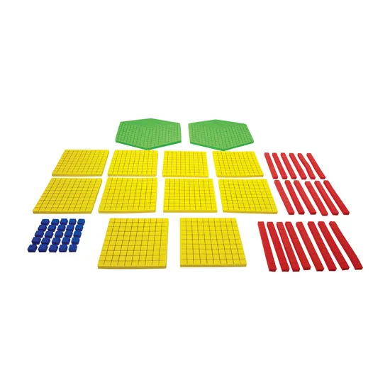 Teachables Magnetic Base Ten Foam Set – 3D Pieces, Set of 57
