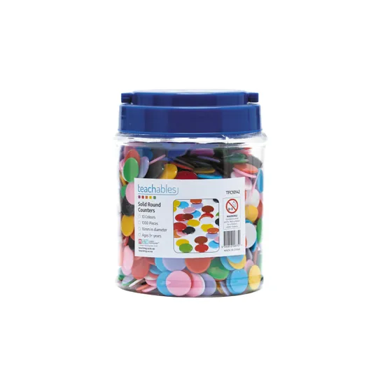 Teachables Solid Counters – 16 mm, Pack of 1,000