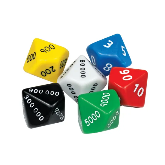 Teachables Jumbo Place Value Dice – Set of 6