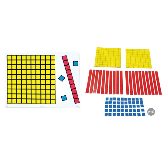 Magnetic Base Ten Class Pack – Place Value Manipulatives