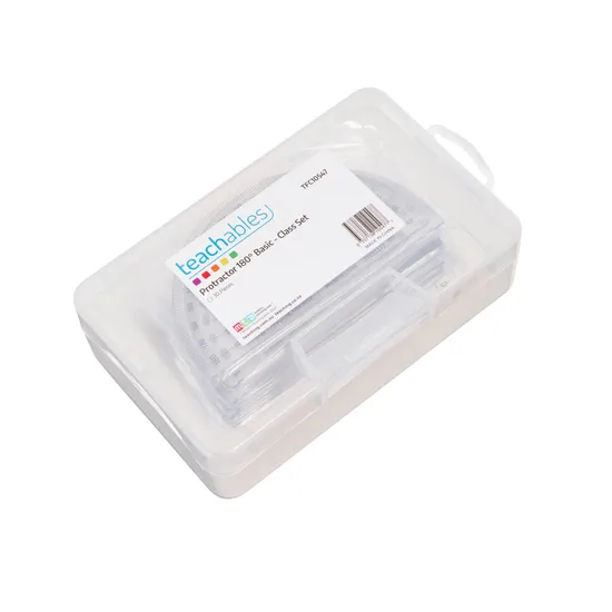 Teachables Protractor – 180°, Class Set