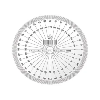Teachables Protractor – 360°, Class Set