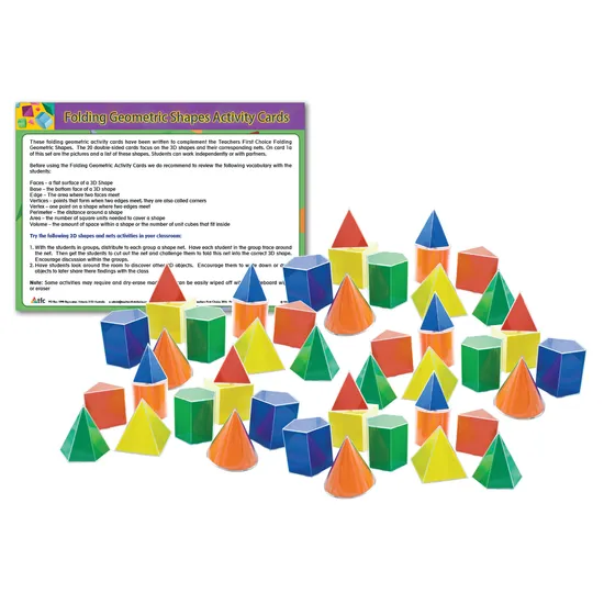 Teachables Geometric Folding Shapes & Activity Cards – Kit