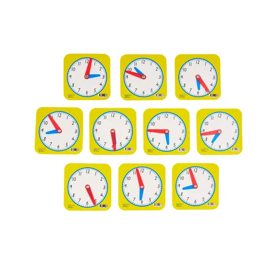 Teachables Clock Faces – Small, 12-Hour, Set of 10