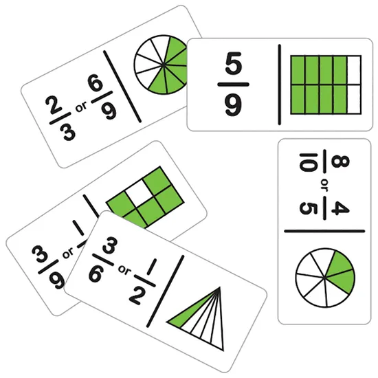 Teachables Dominoes – Simple Fractions B