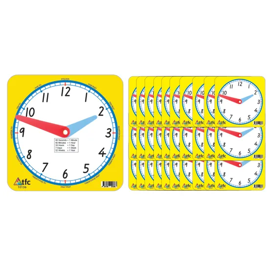 Teachables Clock Class Kit – 12 Hour