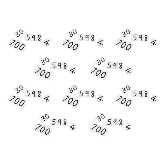 Teachables Number Builder – Set of 10 (30 Pieces Each)