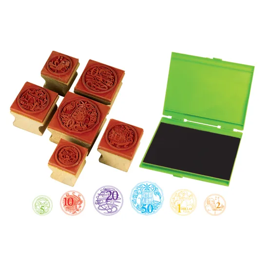 Teachables Stamp Set – Money with Ink Pad