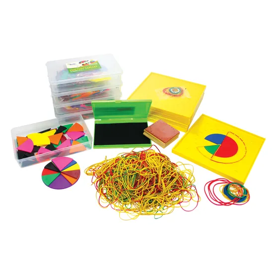 Teachables Fraction Kit – Circles and Geoboard