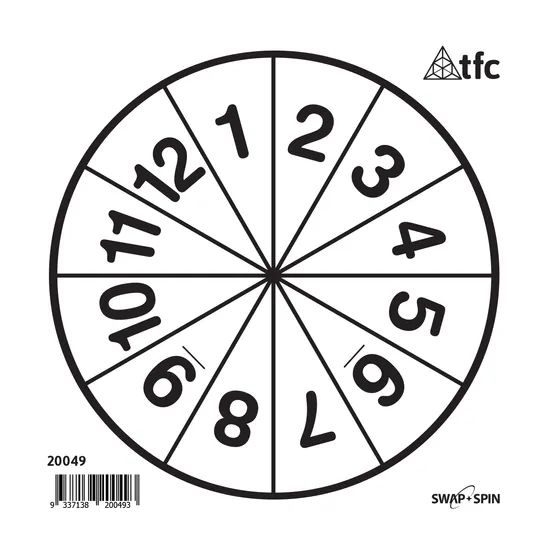 Teachables Number Inserts – Numbers 1–12