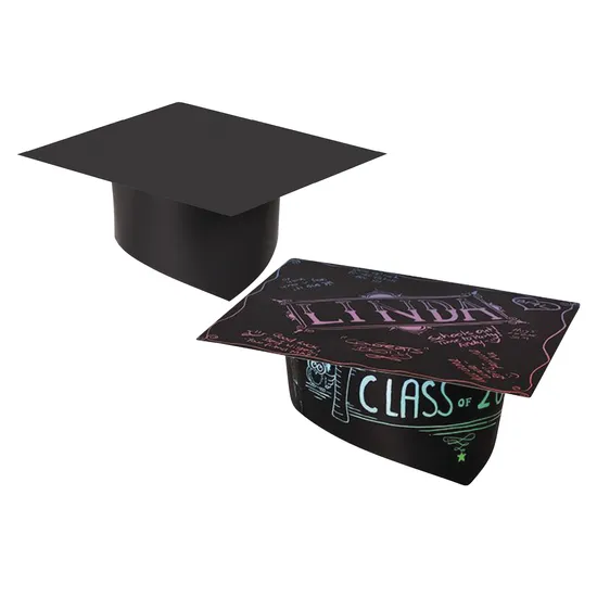 Scratch Art Graduation Hats - Pack of 10