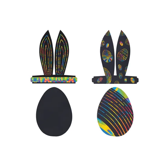 Scratch Art Bunny Ears - Pack of 10