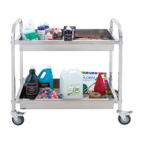 Multi-Purpose Stainless Steel Collage Trolley