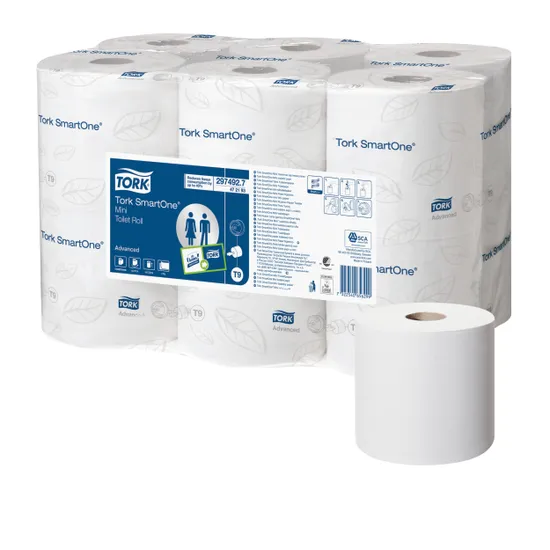 Tork SmartOne Mini Toilet Rolls T9 – Pack of 12