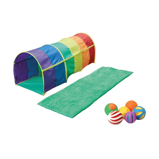 Rainbow Tunnel & Ball Kit - Sensory Exploration
