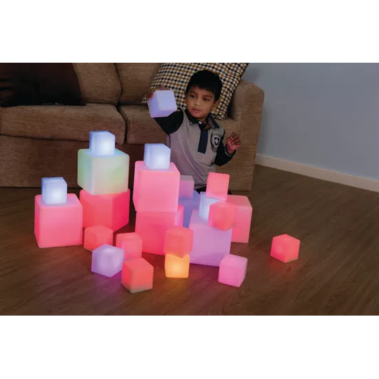 Glowing Sensory Blocks - 12 pieces