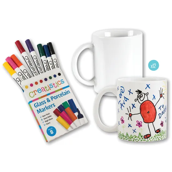 Mug Porcelain Paint Markers 🍴 Porcelain Mugs Markers Kit