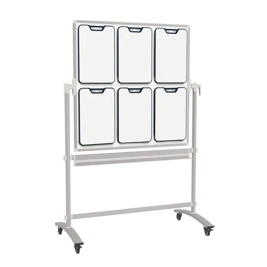 Visionchart Mobile Tablet Whiteboard with 12 tablets – 100 x 100 cm