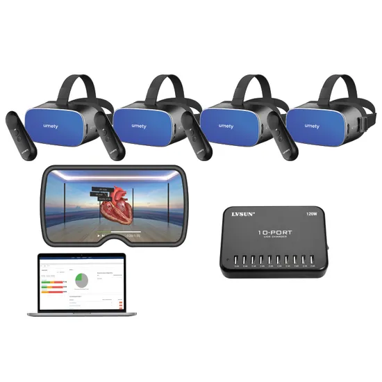 Umety 4 Headsets, Charger and 1 Year Core Subscription