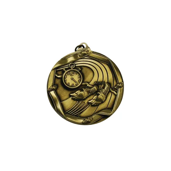 Track Medal 45mm Gold - MTA Catalogue