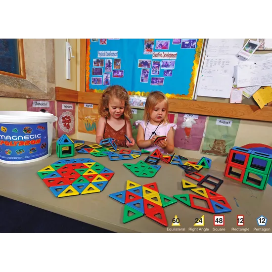 Polydron Magnetic Maths Set – Geometric Shapes